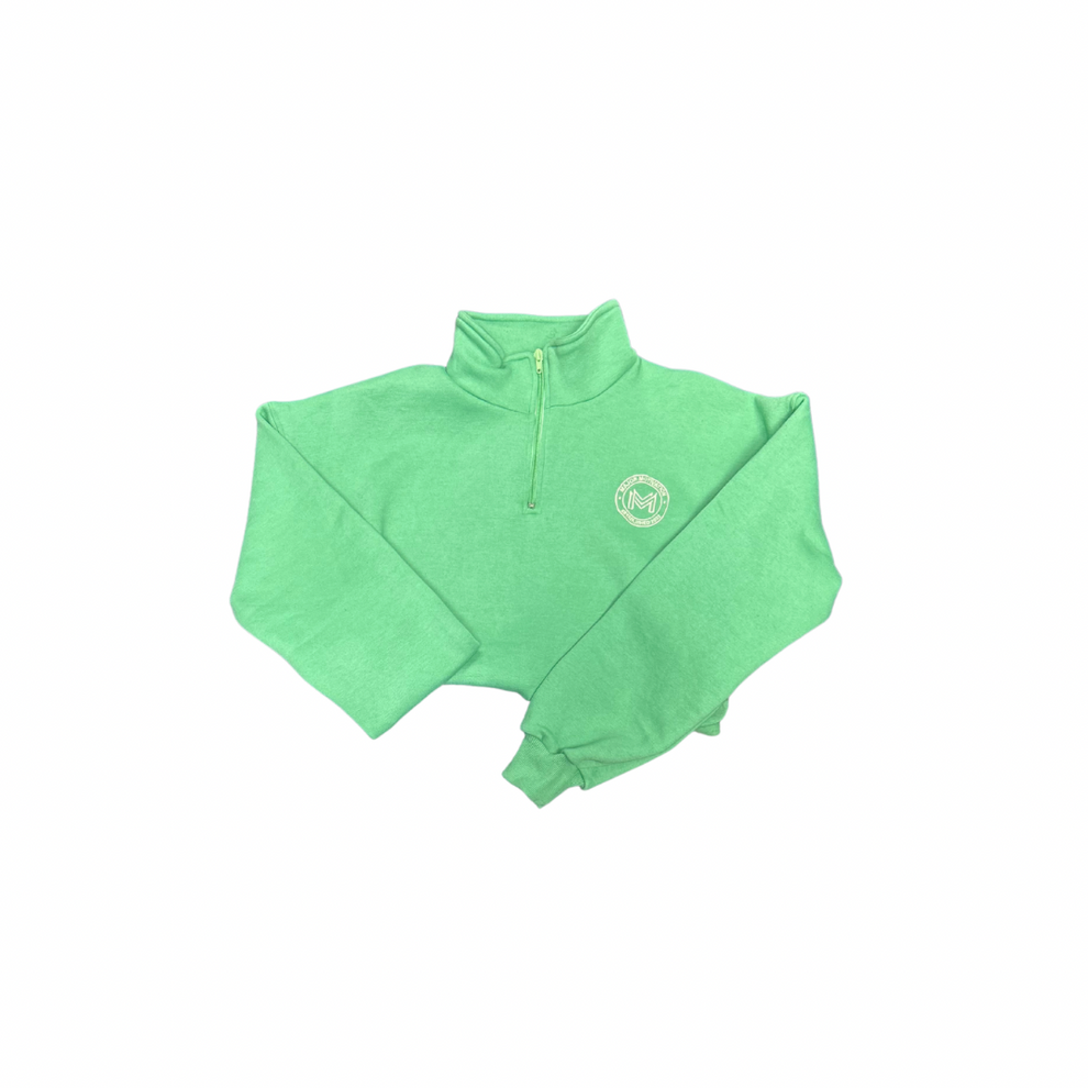 Stylish Cropped Zip Up Hoodie | Quarter Crop Top for Women