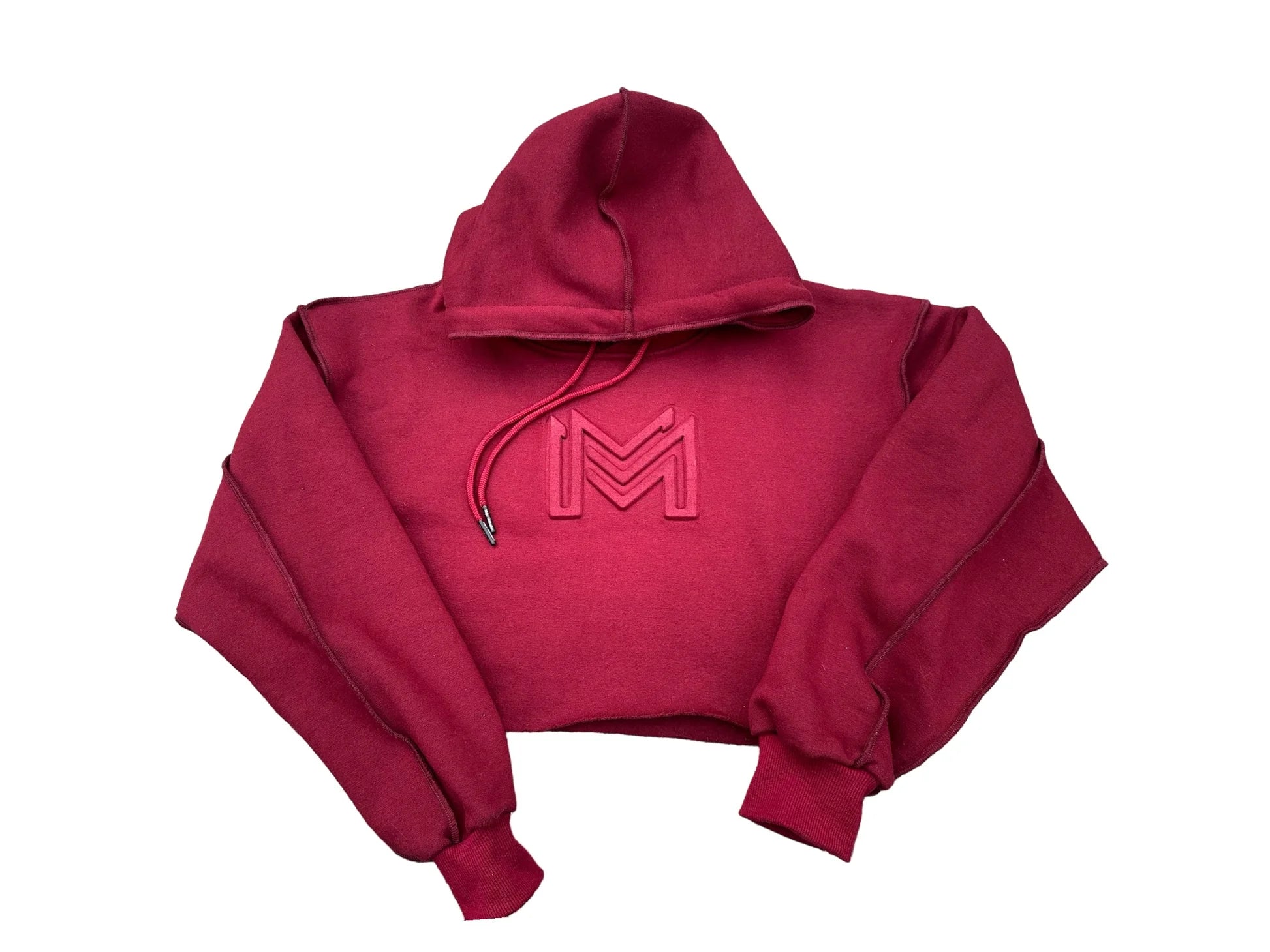 Trendy Women's Cropped Hoodie | Embossed & Graphic Styles